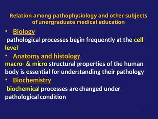 pathophysiology introduction for nursing | PPTX