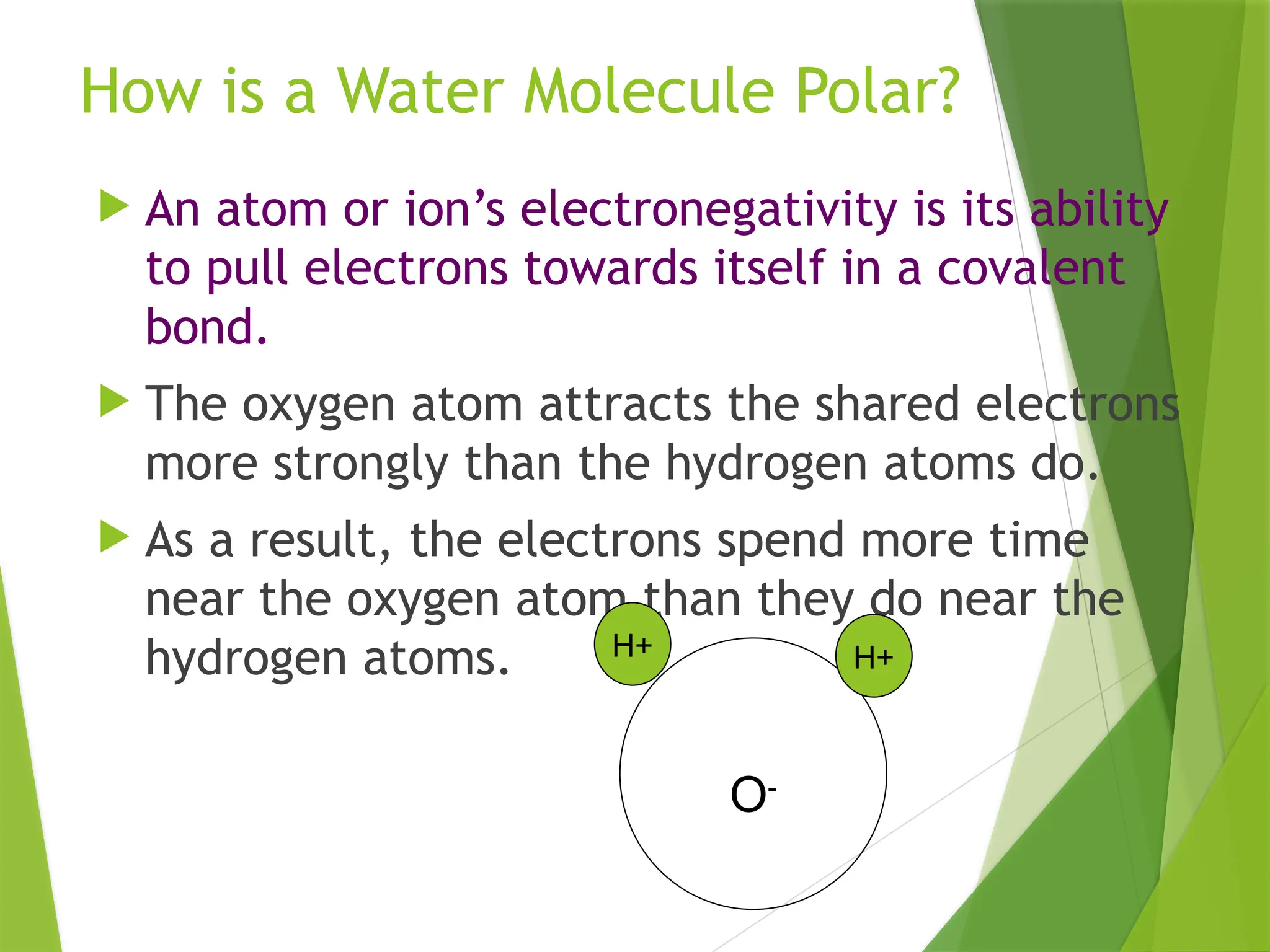 Introduction to Chemistry of Water: Bonding in Water | PPTX