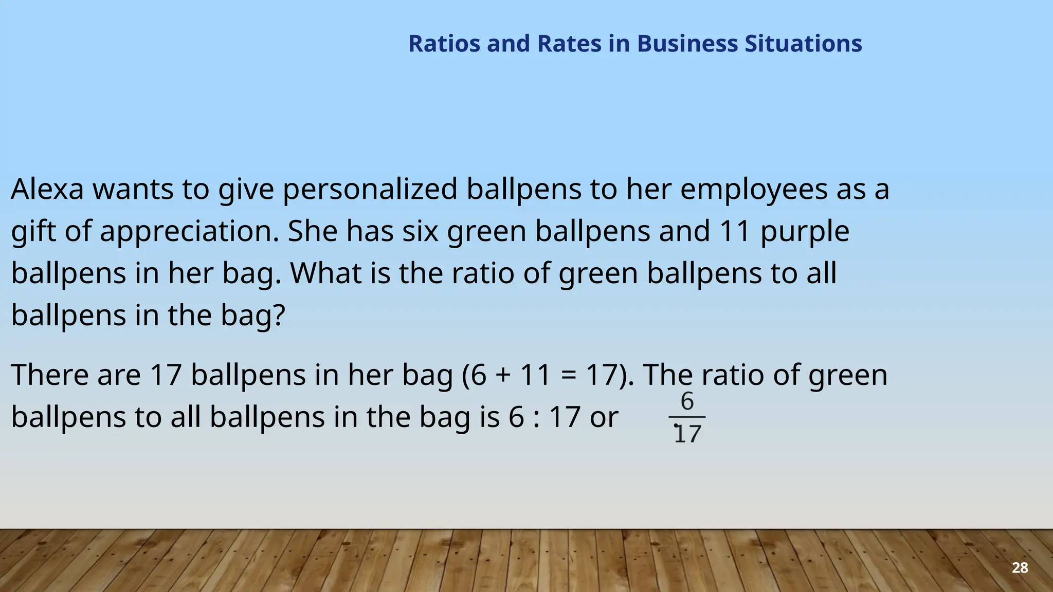 Presentation on Ratio and Rate mathematics | PPTX