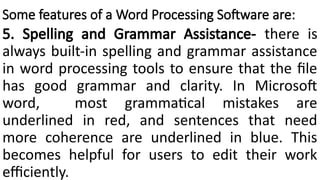 1. EPP MICROSOFT WORD.pptxforgrade6tolearn | PPTX