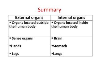 1.Internal and external organs grade 3 Science.pptx
