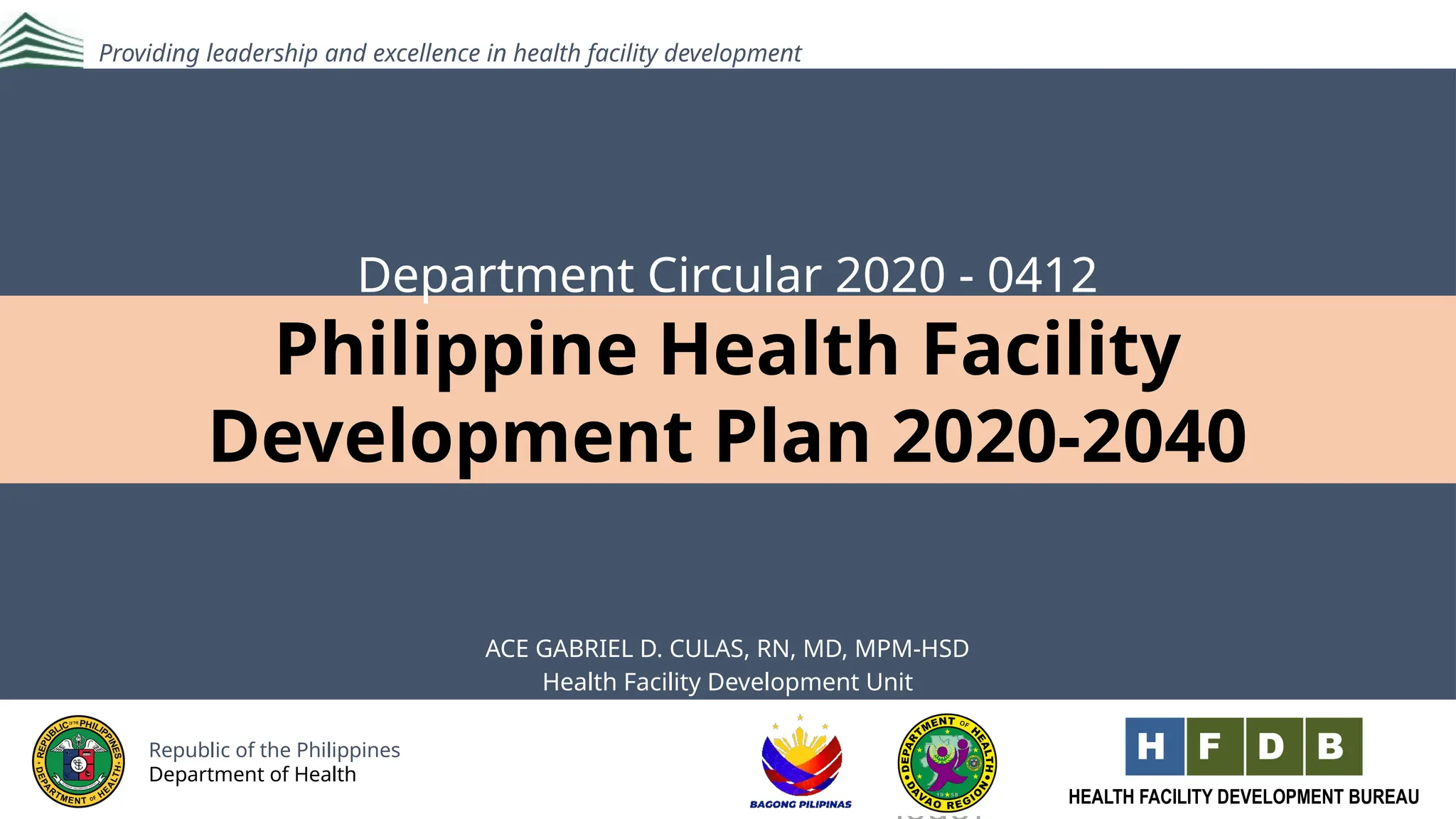 2020-2040 Philippine Health Facility Development Planning | PPTX