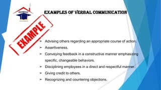 Verbal and Non verbal Communication tips | PPTX