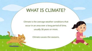 Weather, Climate and Seasons in english version | PPTX