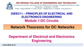 1.4 Network Theorems Electrical Engineering.pptx