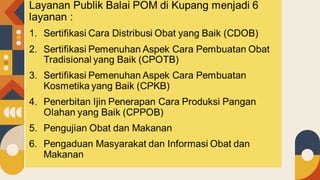 Materi mengenal profil BPOM dalam bentuk ppt | PPTX