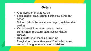 Migrain dan vertigo definisi, etiologi dan jenis jenis | PPTX