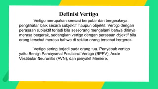 Migrain dan vertigo definisi, etiologi dan jenis jenis | PPTX