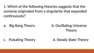 Module1 The Origin of the Universe. ELS | PPTX