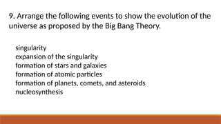 Module1 The Origin of the Universe. ELS | PPTX