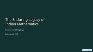 PRESENTATION ABOUT ANCIENT MATHEMATICS EDUCATION | PPTX