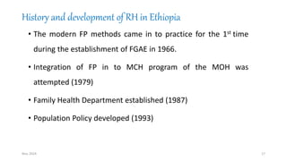 History and components of Reproductive health | PDF
