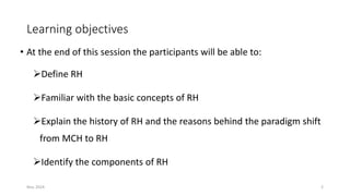 History and components of Reproductive health | PDF