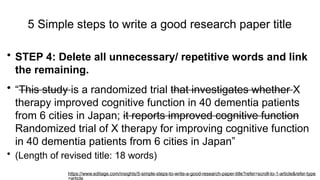 1. Quantitative & Qualitative Research_How to write a Title_How to ...