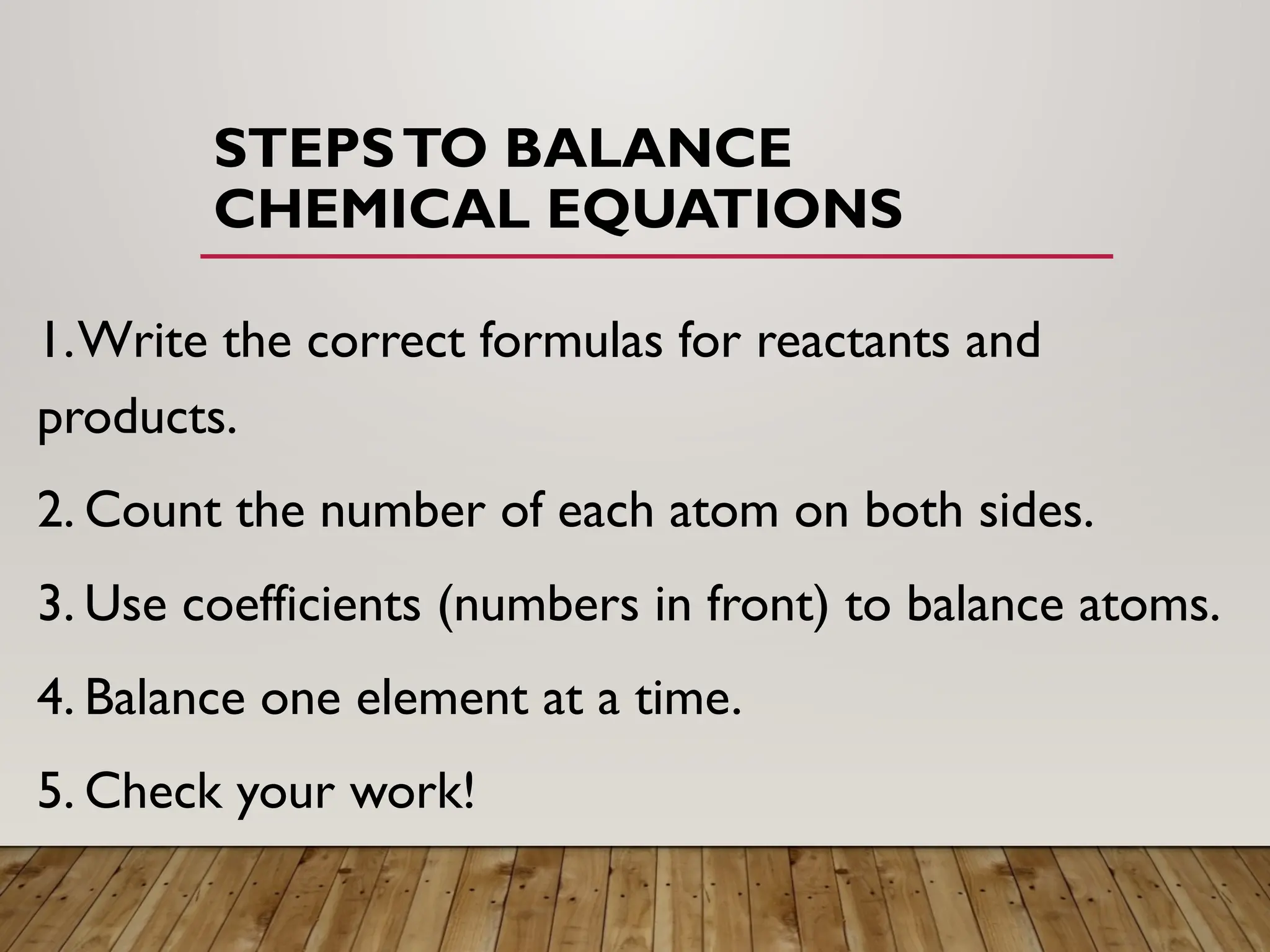 1. Balancing Chemical Equation.ppt x | PPTX