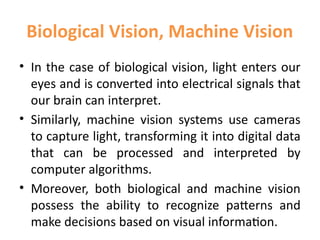 Biological Vision and Machine Vision in Deep Learning | PPTX