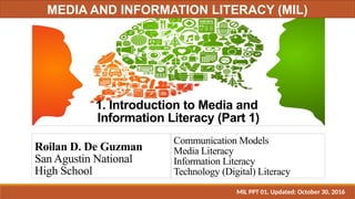 1. Introduction to MIL (Part 1)- Communication, Media, Information, and ...