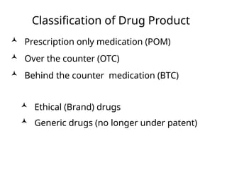 1. introduction to drug. introduction to pharmaceutics | PPTX