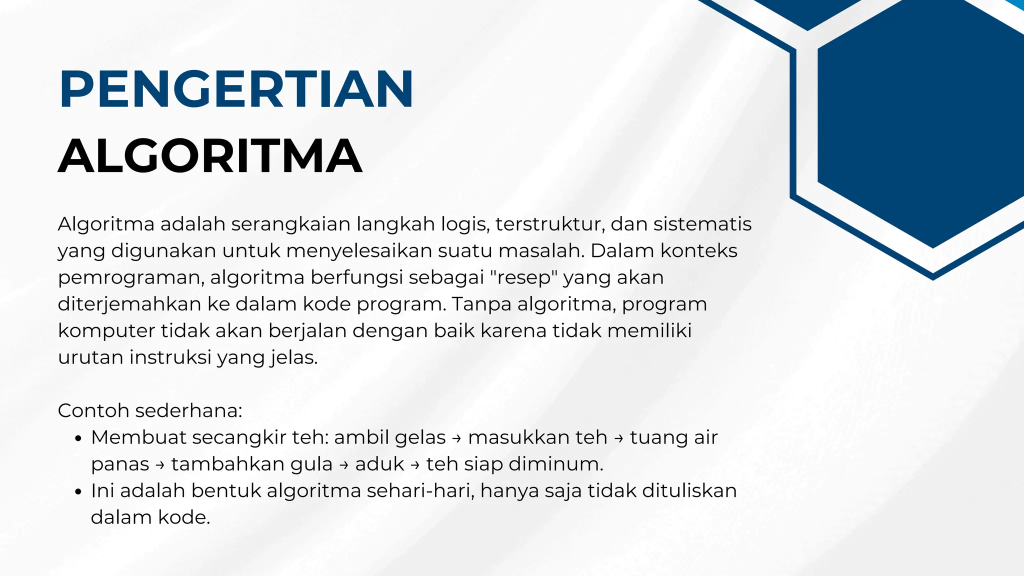 Konsep Dasar Algoritma, Pentingnya Algoritma di Kehidupan | PDF