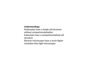 THe structure of prokaryotic and eukaryotic cell | PPTX