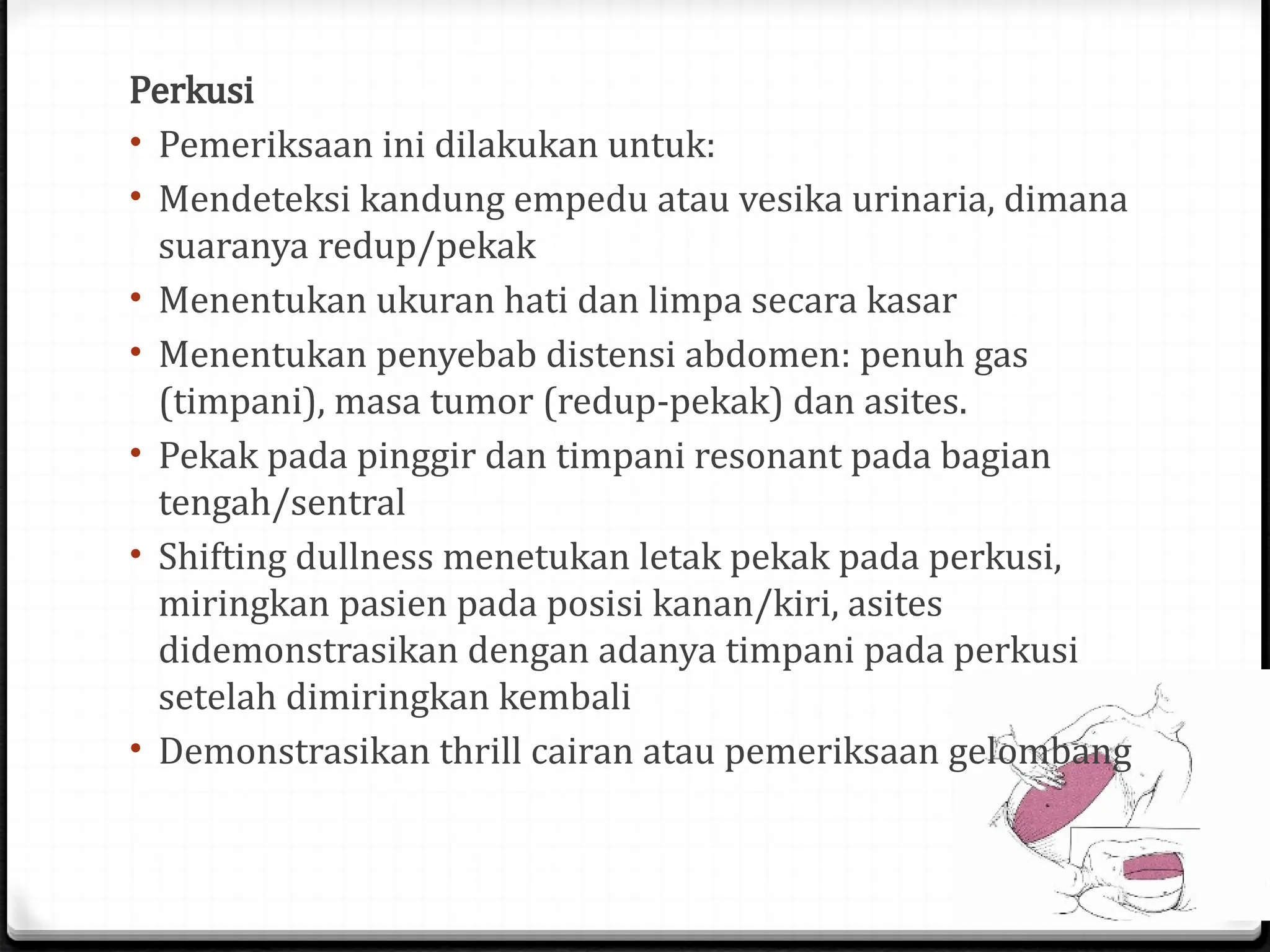 1. Pemeriksaan Abdomen (4 Region dan 9 Region) | PPTX