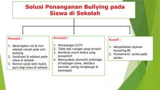 1. PPT BULLYING dan kekerasan seksual terhadap anak | PPTX