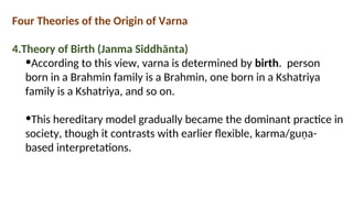Varna system in Ancient India_AIHC and Archaeology | PPT