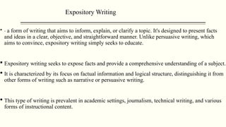 1. What is Expository Writing and its applications.pptx