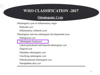 Odontogenic cysts Types histopathology and management | PPTX