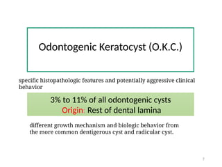 Odontogenic cysts Types histopathology and management | PPTX