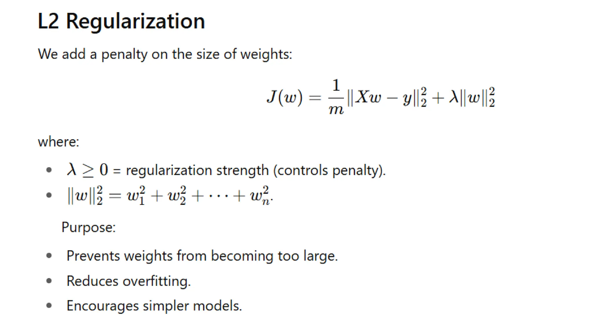 L2 Regularization for Deep Learning with example | PPTX