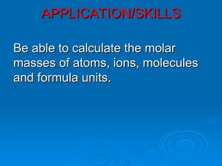 1.2 THE MOLE CONCEPT.PPT relationships with mole concept | PPT