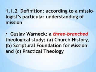 Understanding Missiology (Introduction to Missiology) | PPTX