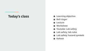 Lab equipment and safety procedures.pptx