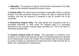 1. Introduction and MU, economics, marginal utility | PDF