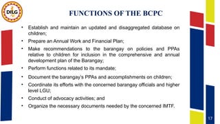 1. LCPC and its Duties for Barangay BCPC | PPTX