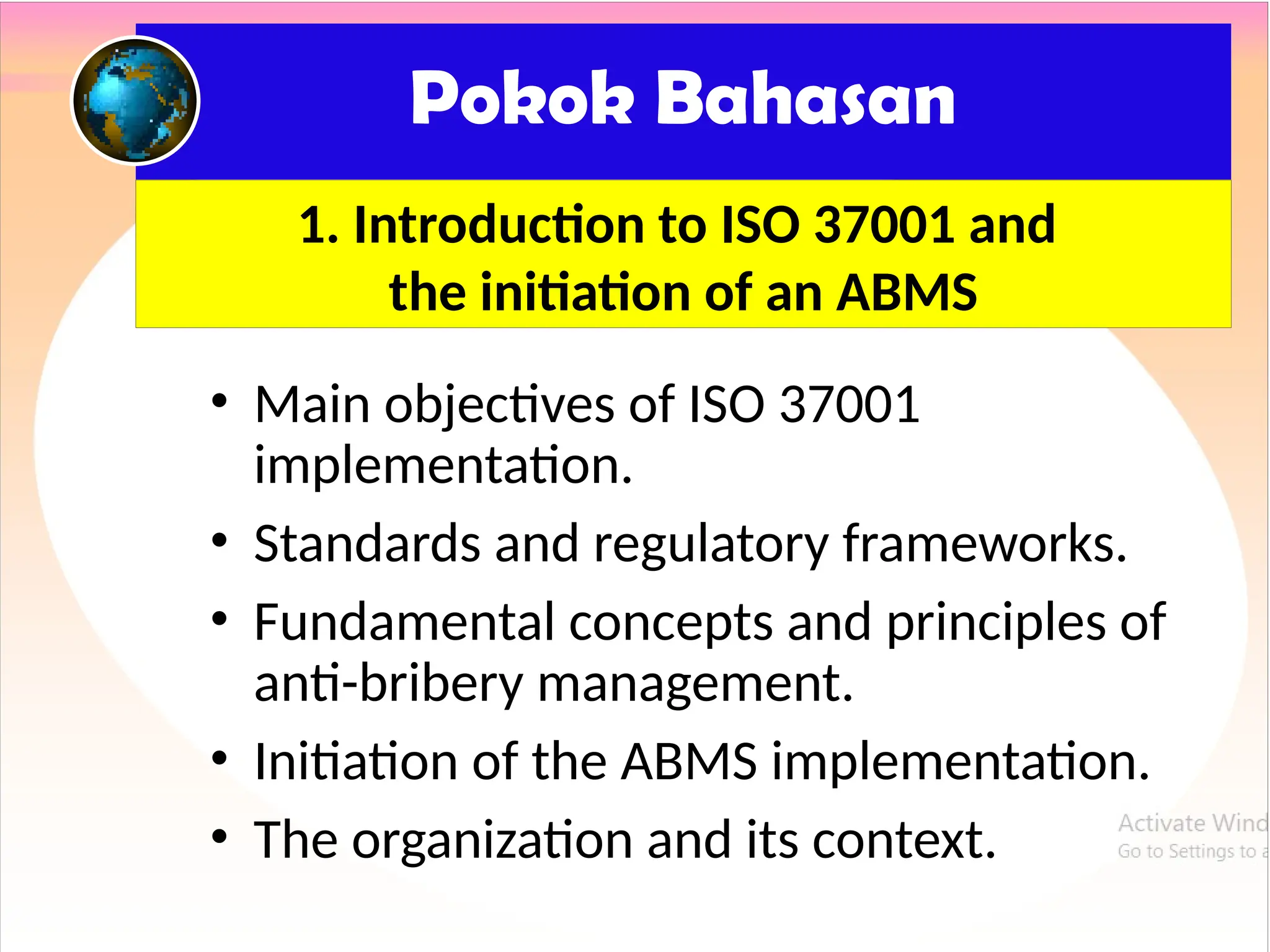 Introduction to ISO 37001 and the initiation of an ABMS_ Training "PECB ...