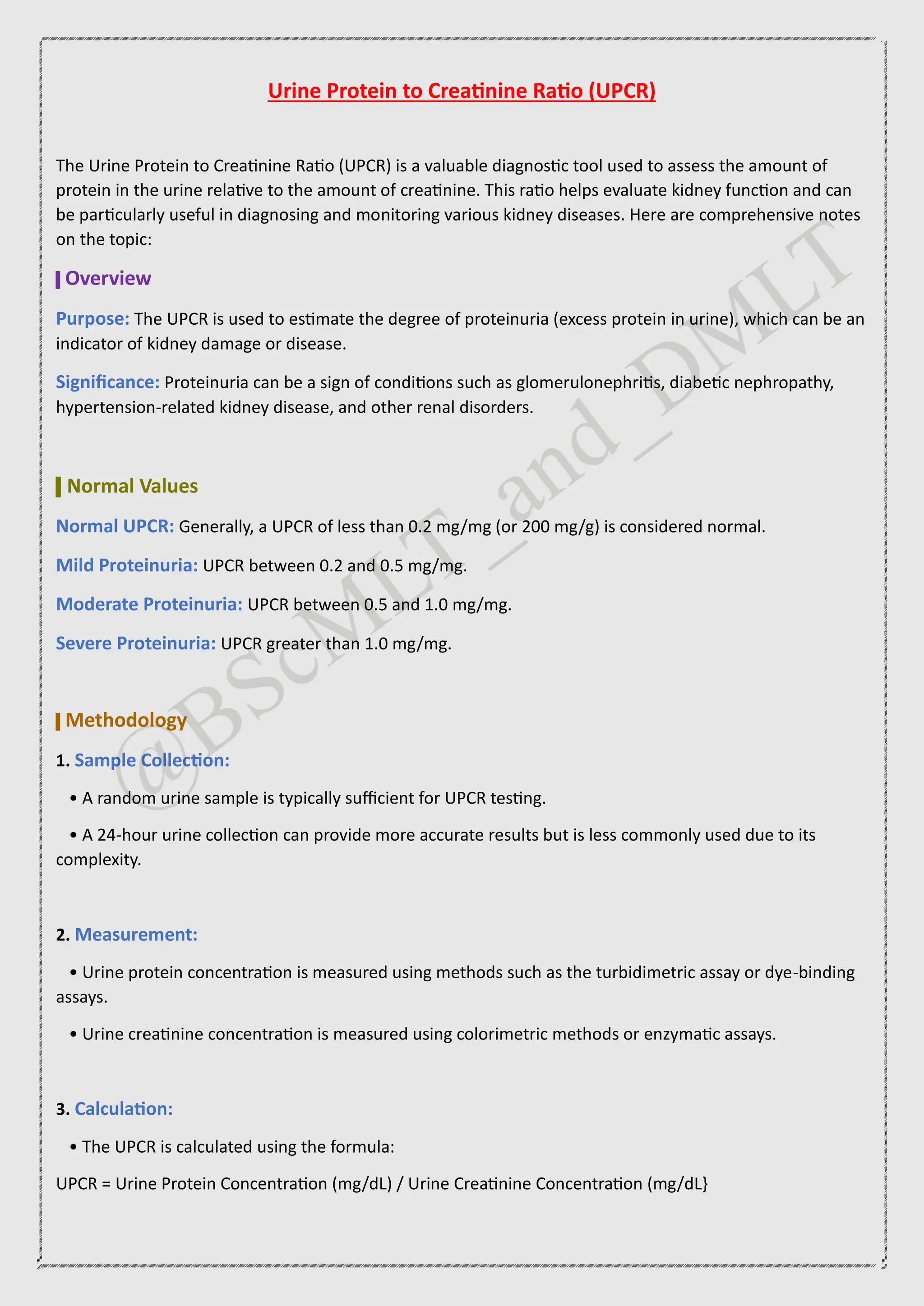1. Urine Protein to Creatinine Ratio (UPCR).pdf