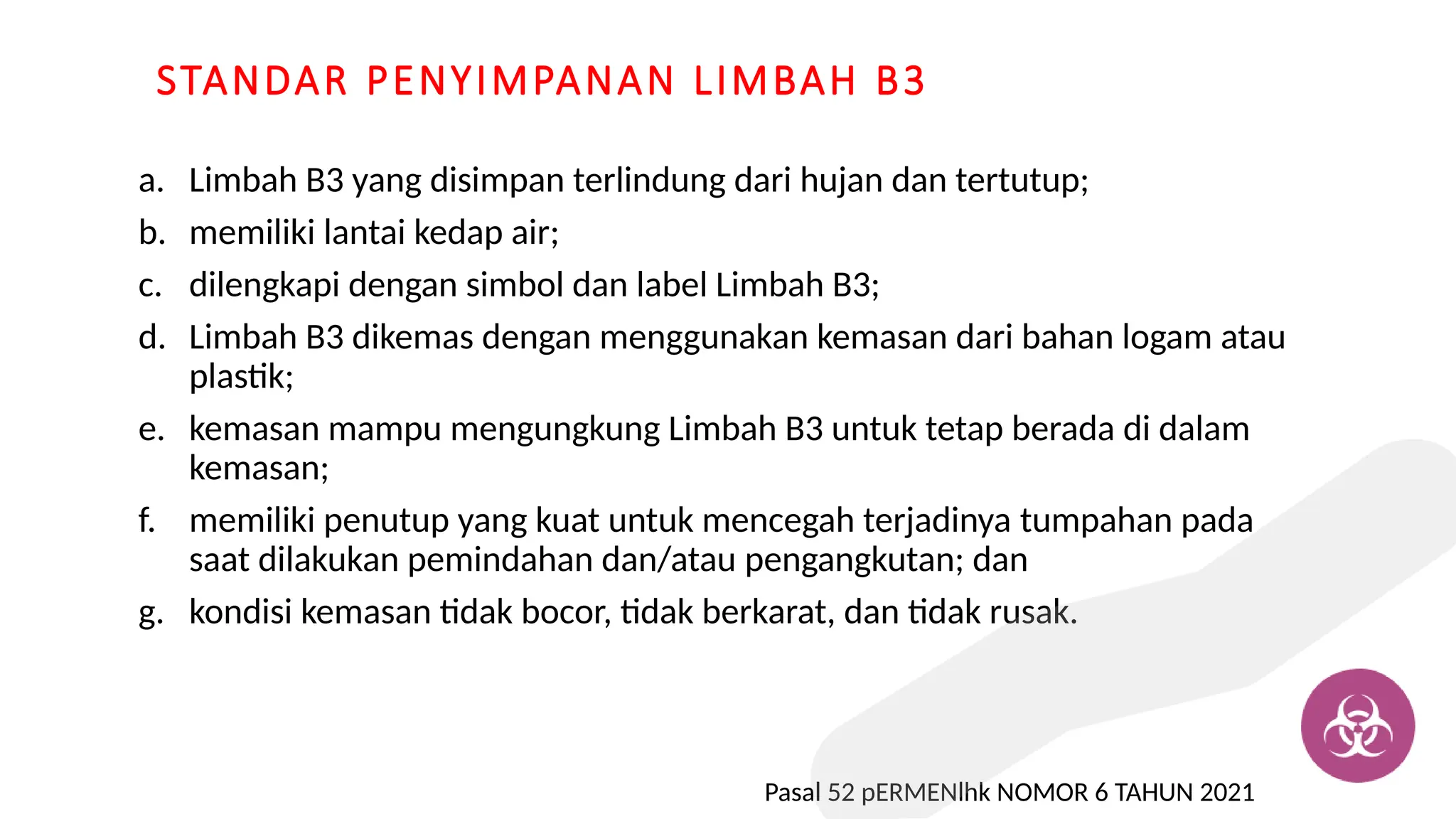 1. Melakukan Penyimpanan LB3. STANDAR TPS B3 | PPTX