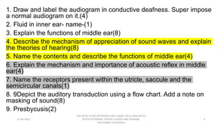 Sense of hearing , physiological anatomy anatomy ear | PDF
