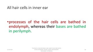 Sense of hearing , physiological anatomy anatomy ear | PDF