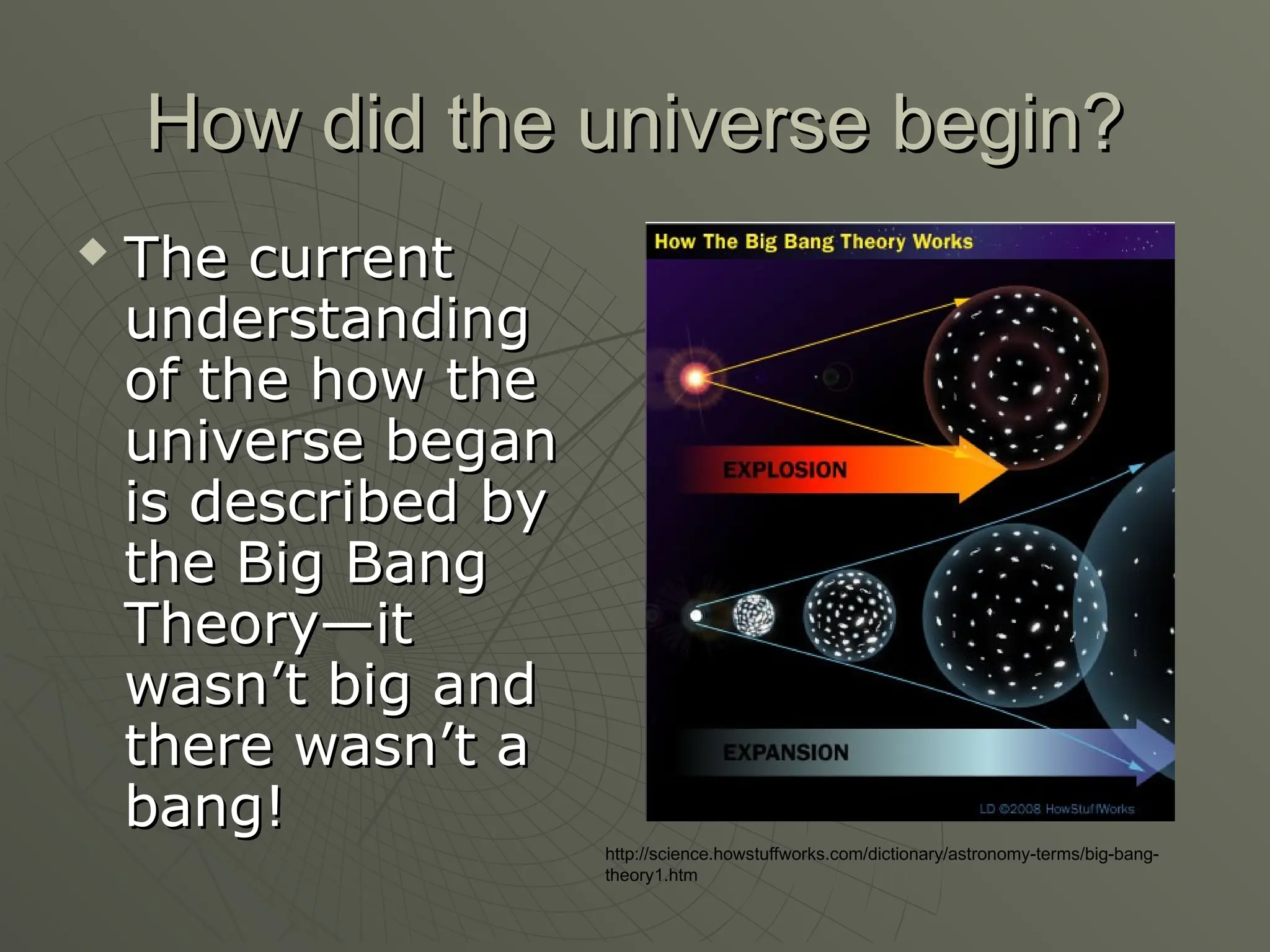 Formation of the Universe: Big Bang Theory | PPT