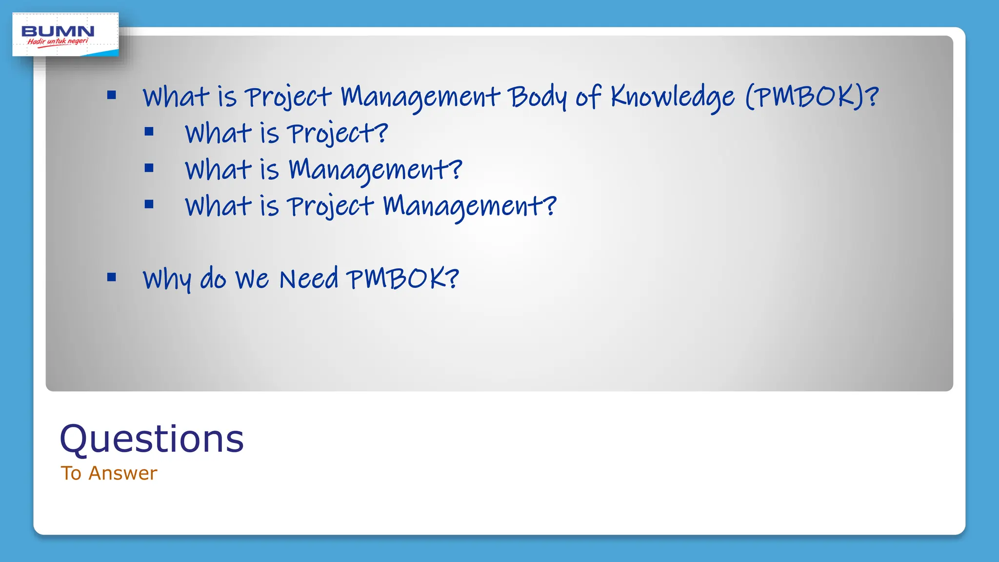 Introduction to Project Management Body of Knowledge | PDF