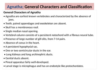 1. Agnatha; General characters and classification.pptx