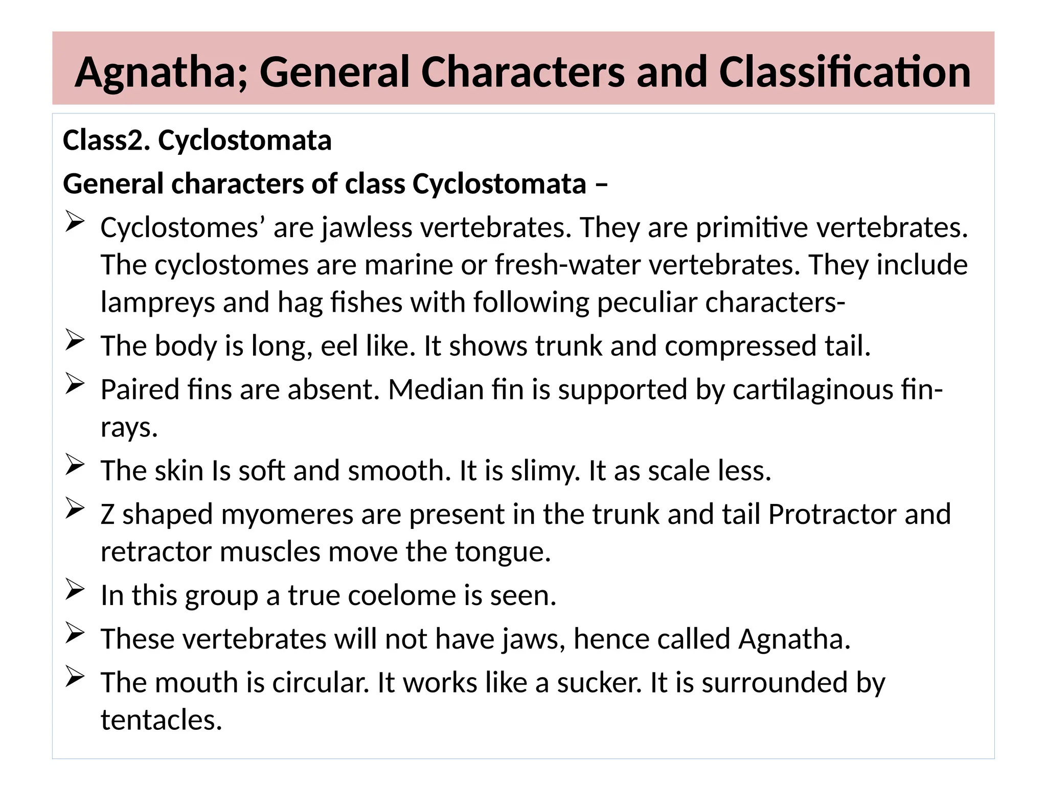 1. Agnatha; General characters and classification.pptx