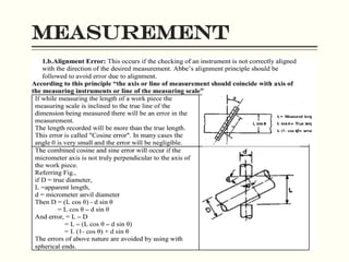 Measurement Techniques & quality control | PPTX