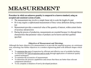 Measurement Techniques & quality control | PPTX