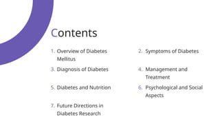 Understanding Diabetes Mellitus and Its Disorders Final.pptx