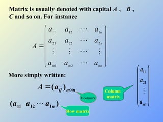 1.Introduction to Matrix for University students | PPT