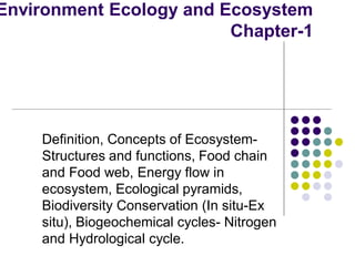 The ecosystem and ecology and food chain and web | PDF